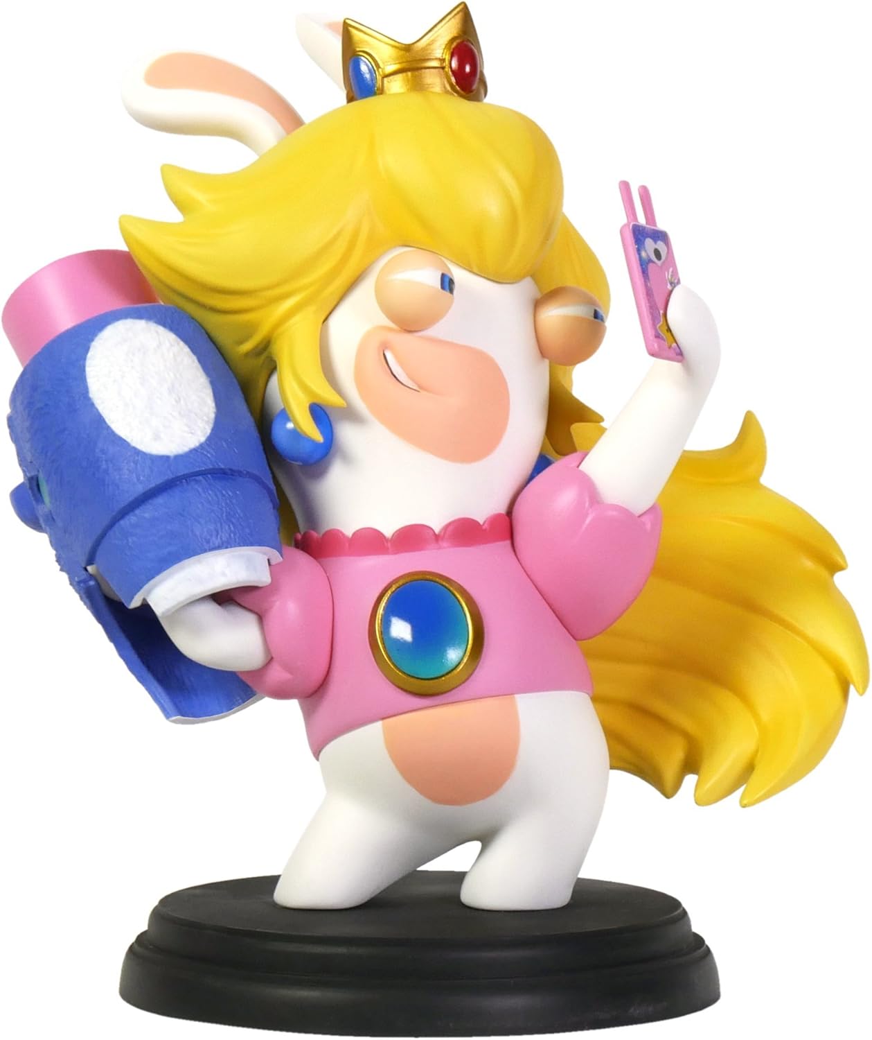 Amazon.com: Mario + Rabbids Kingdom Battle Rabbid Peach 6" Figure ...