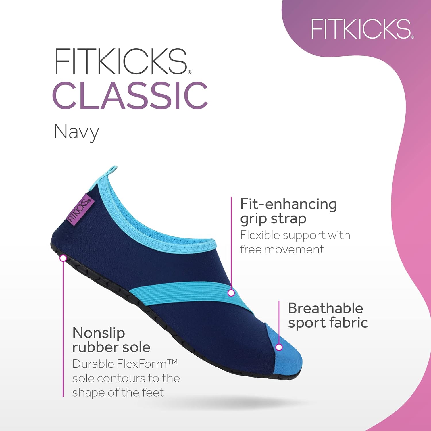FITKICKS Original Women's Foldable Active Lifestyle Minimalist Footwear ...