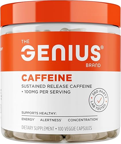 Genius Caffeine píldoras microencapsuladas de liberación prolongada ...