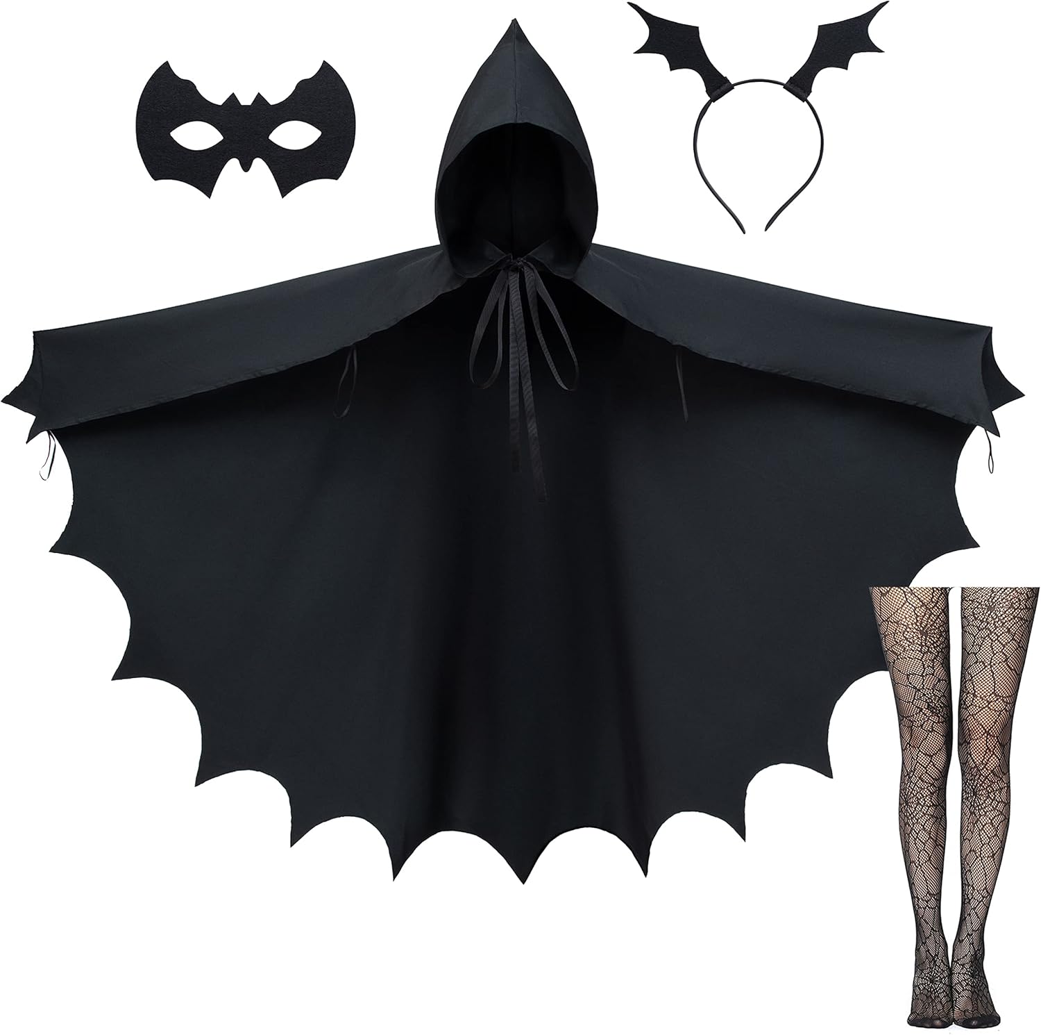 Amazon.com: Irtysh Adult Bat Wings Cloak Robe Hooded Cape Accessory for ...