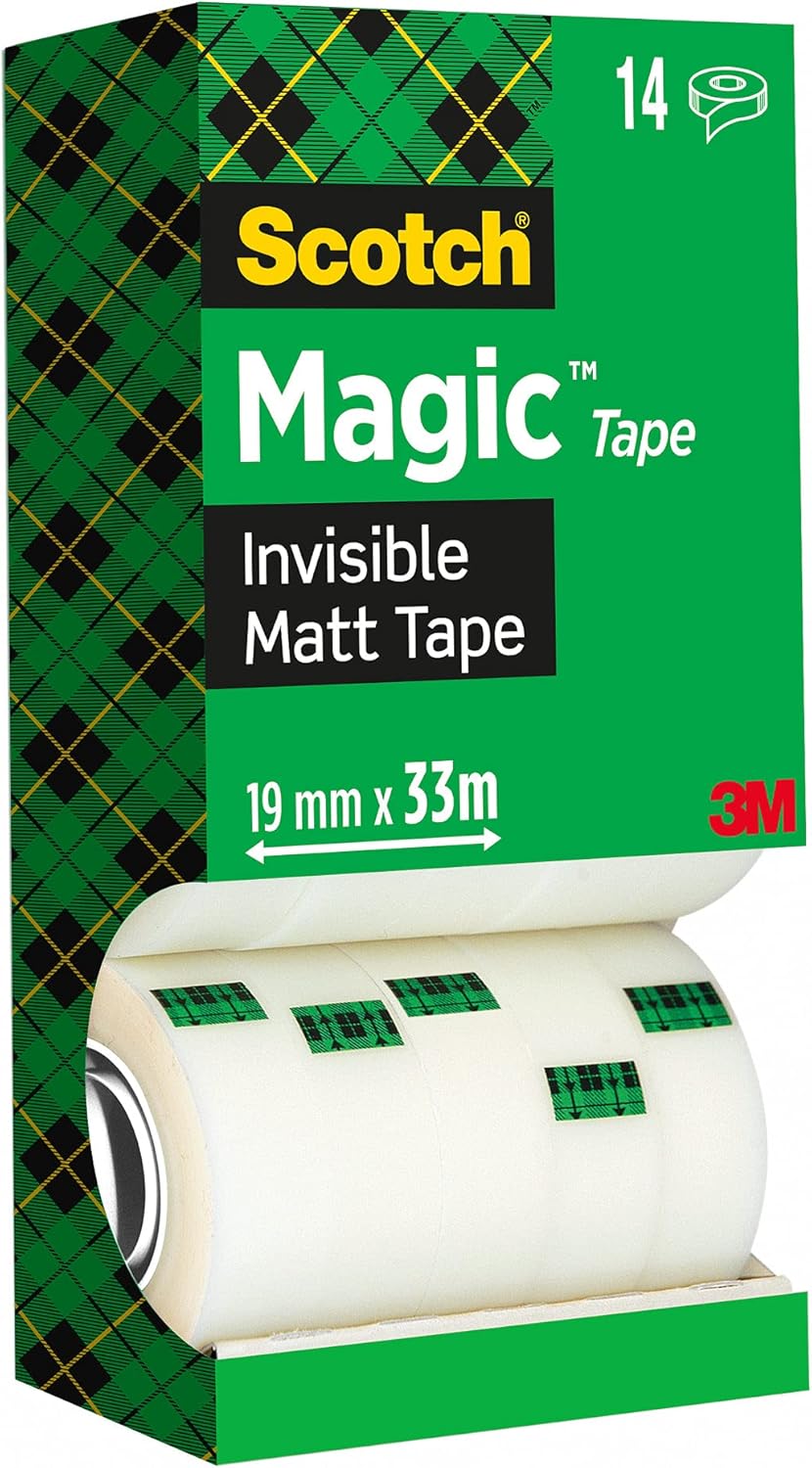 Scotch Magic Invisible Tape - 1 Roll, 19 mm x 33 m - General Purpose ...