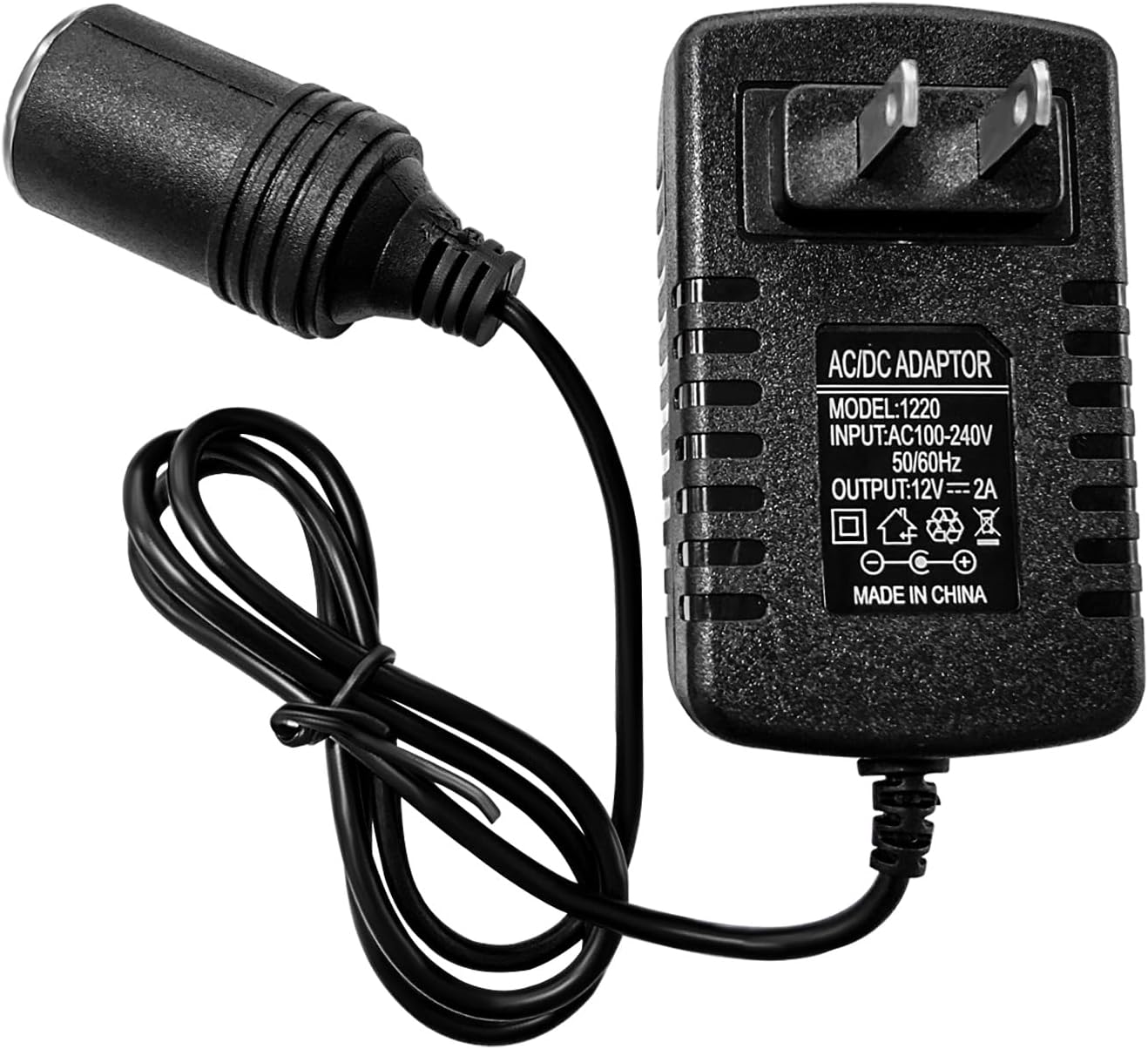 Amazon.com: Wevdn AC to DC Converter, 2A 24W Car Cigarette Lighter ...