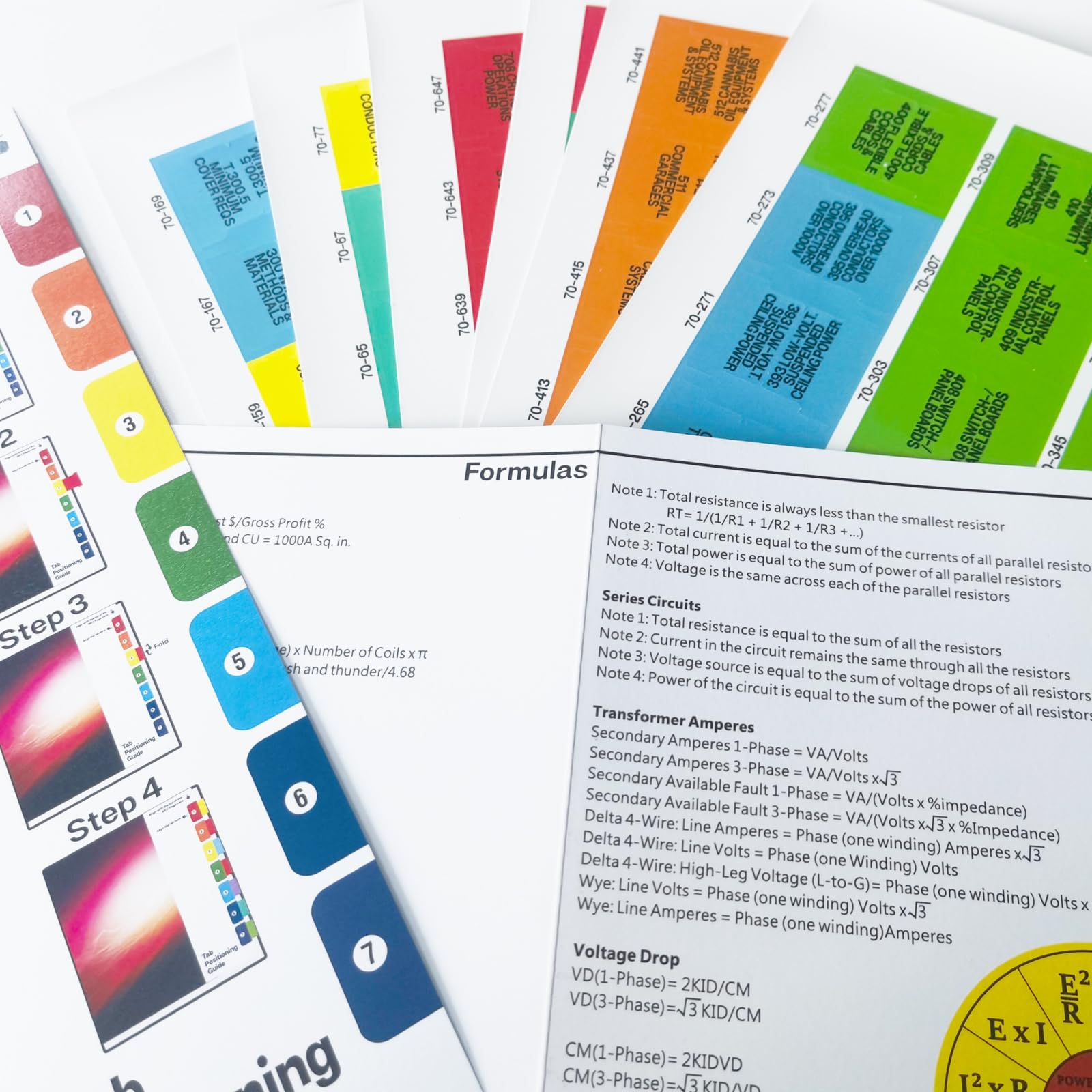 2020 Nec Tabs 2023 NEC Code Book Tabs - 120 Color-Coded Laminated Tabs ...