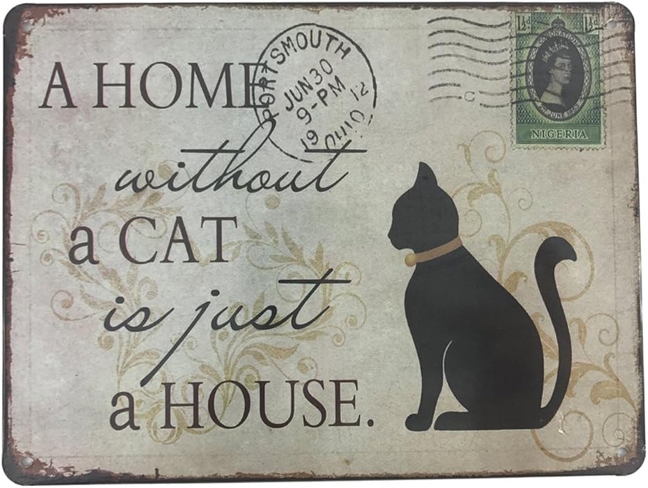 Amazon.com: 6x8 Inches Wall Art Picture Wall Decor Hanging Metal Tin ...