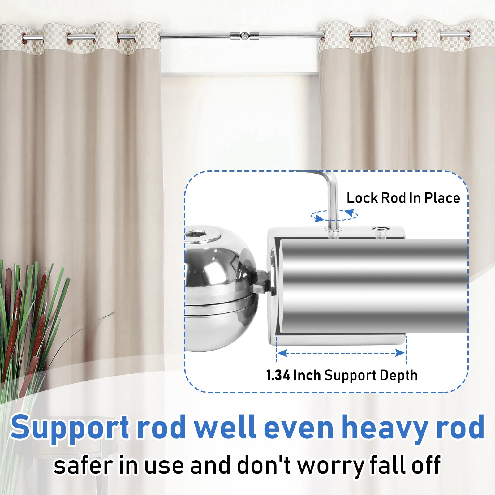 Snapklik.com : Curtain Rod Corner Connector, 1 Inch Window Corner ...
