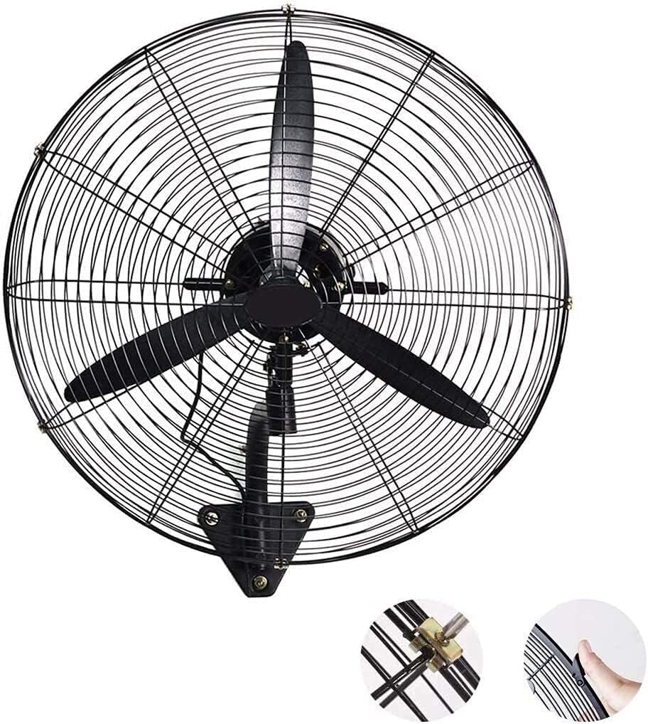 Amazon.com: RSQJ Wall Mount Fan Fan Heavy Duty Industrial Wall Fan 3 ...