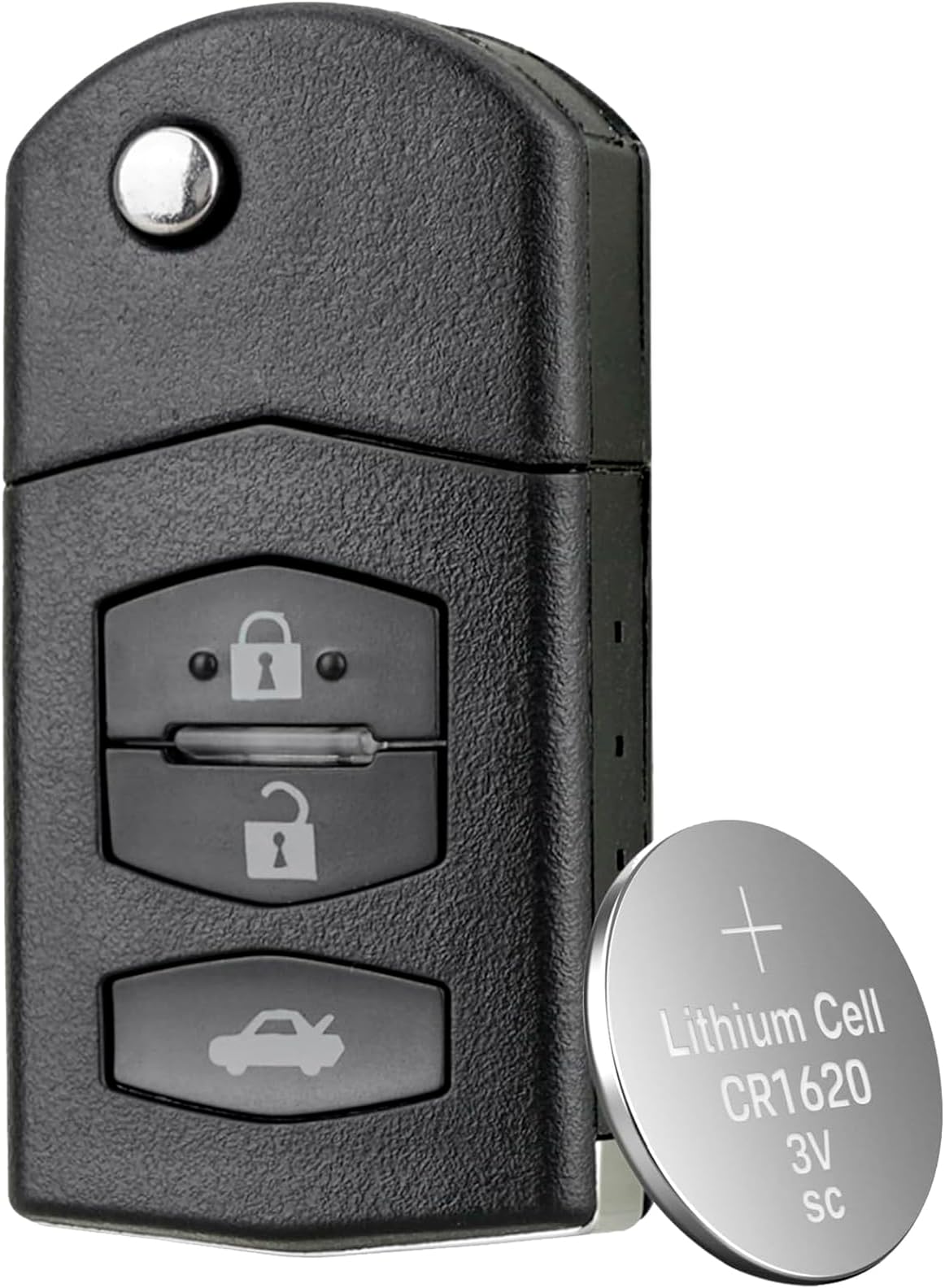 3 Buttons Flip Car Key Fob Case For Mazda 2 3 5 6 RX-8 MX-5 M-azda ...