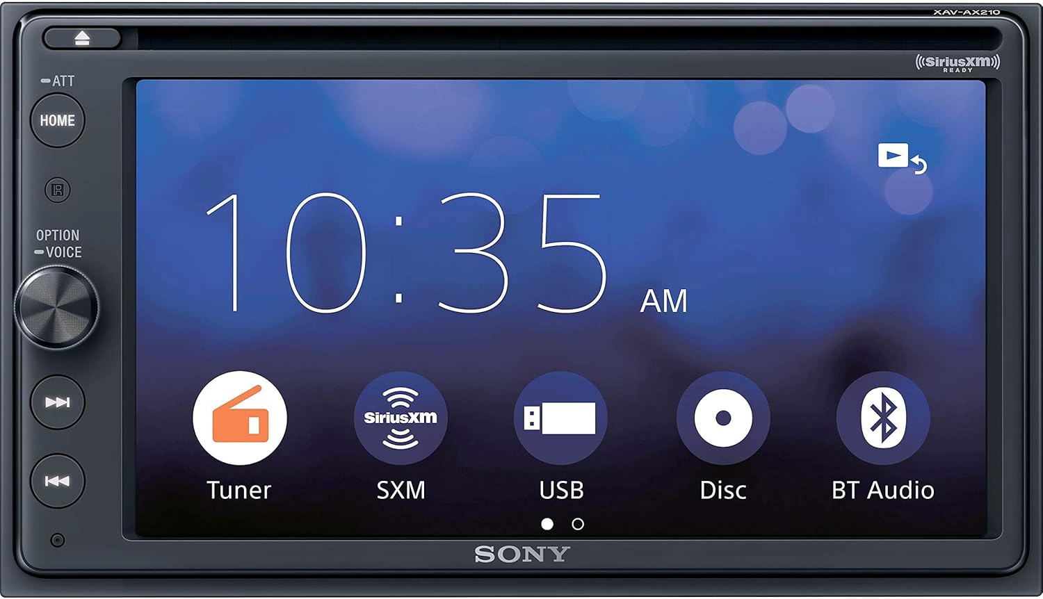 Amazon.com: Sony XAVAX210SXM 6.4" Apple Car Play Android Auto CD /DVD ...