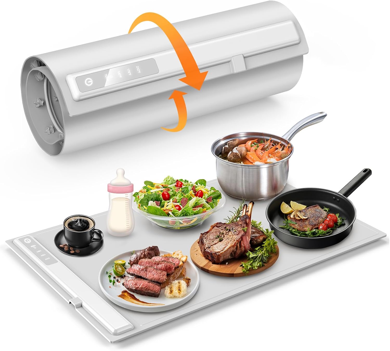 Amazon.com: AFVLO Electric Warming Tray with Adjustable Temperature ...