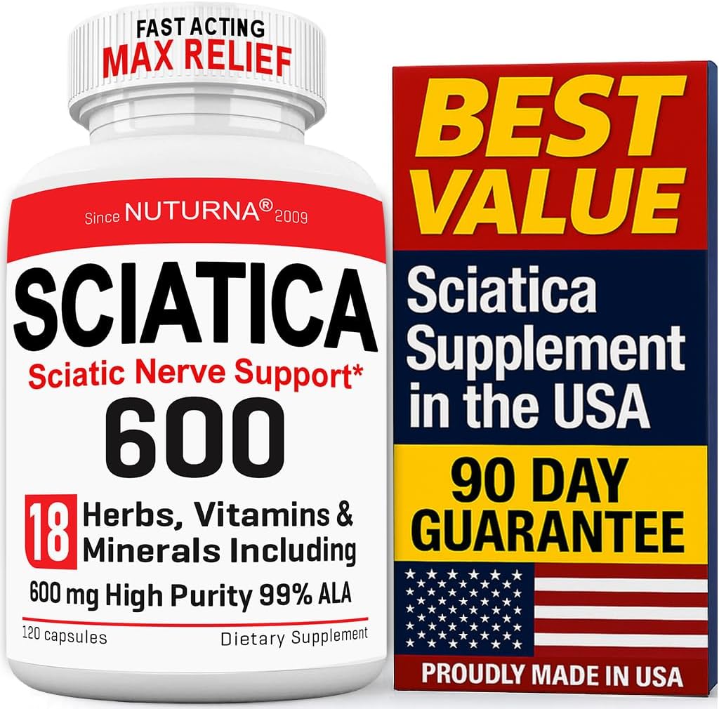 Amazon.com: Sciatica Nerve Relief Supplement with 600 mg Alpha Lipoic ...
