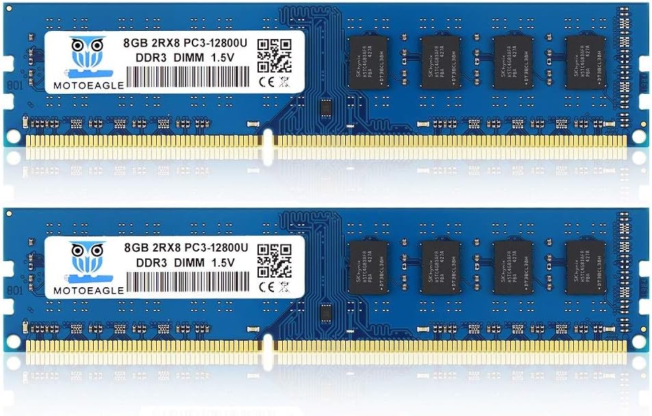 DDR3/DDR3L 1600 MHz UDIMM RAM 16GB Kit (8GBx2) PC3/PC3L 12800U 8GB 1 ...