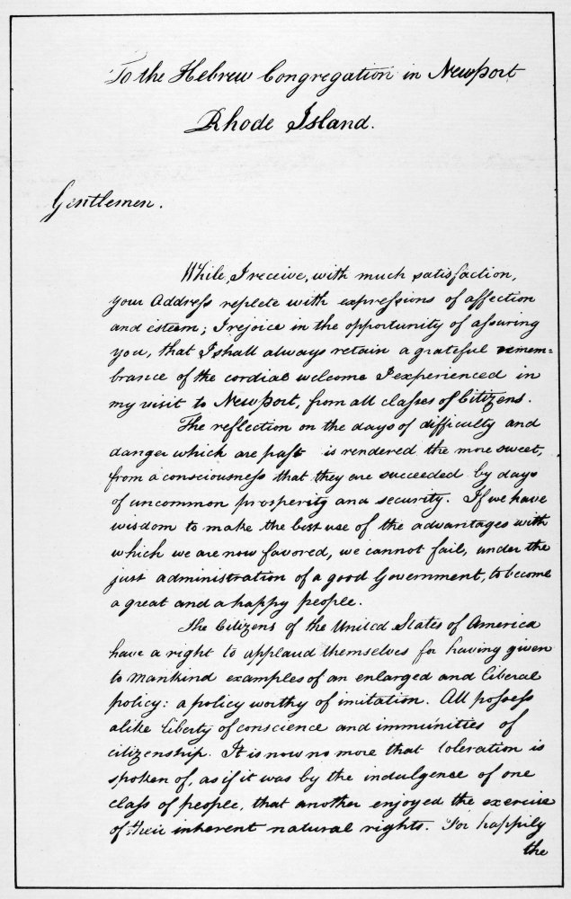 Buy Washington Letter 1790 Nletter By President George Washington To ...