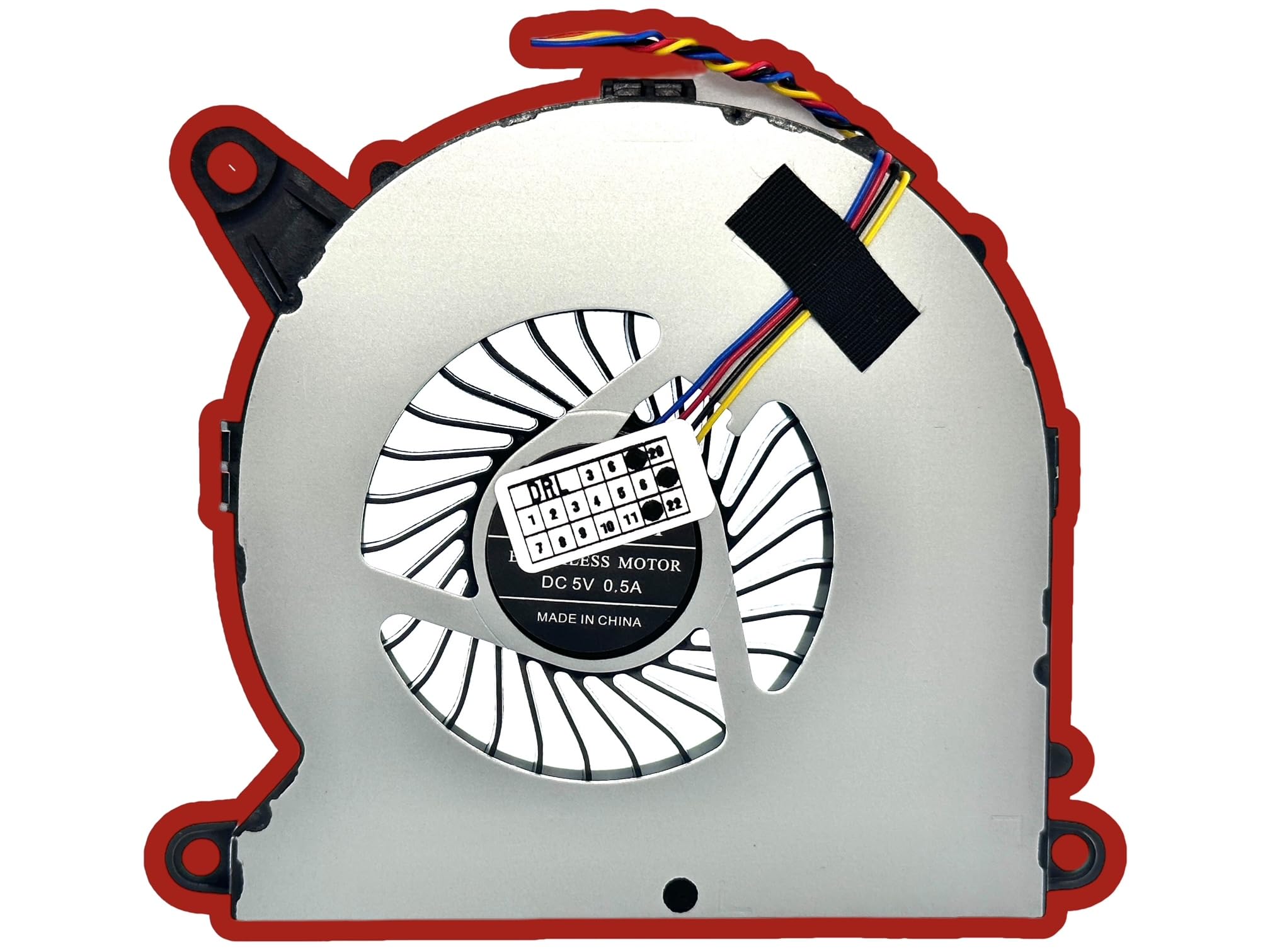 Amazon.com: VoltaGuru Replacement New Laptop CPU Cooling Fan for Intel ...