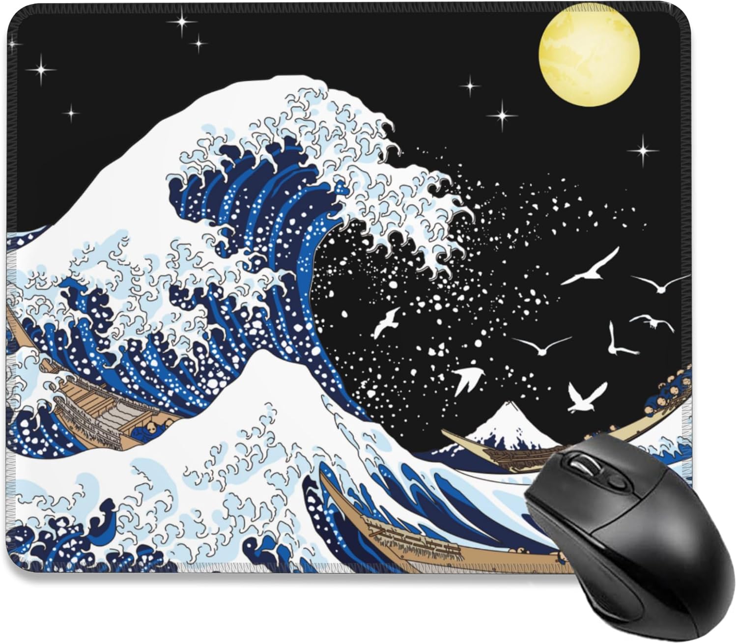 Amazon.com: Mouse Pad, Japanese Kanagawa Anime Waves Mouse Pads for ...