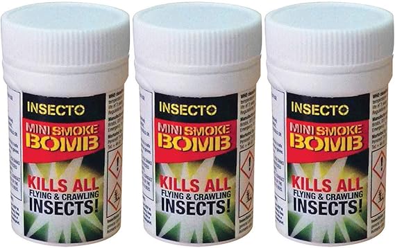 Insecto Smoke Bombs - Mini 3.5g (pack of 3) : Amazon.co.uk: Garden