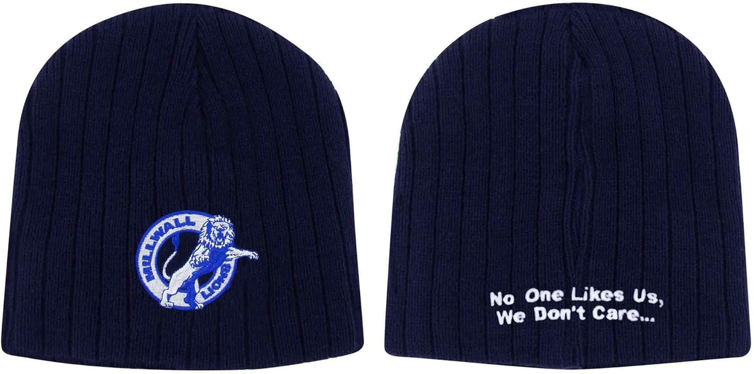Millwall Lions Winter Beanie Hat & Bar Scarf Gift Set (100% Acrylic ...