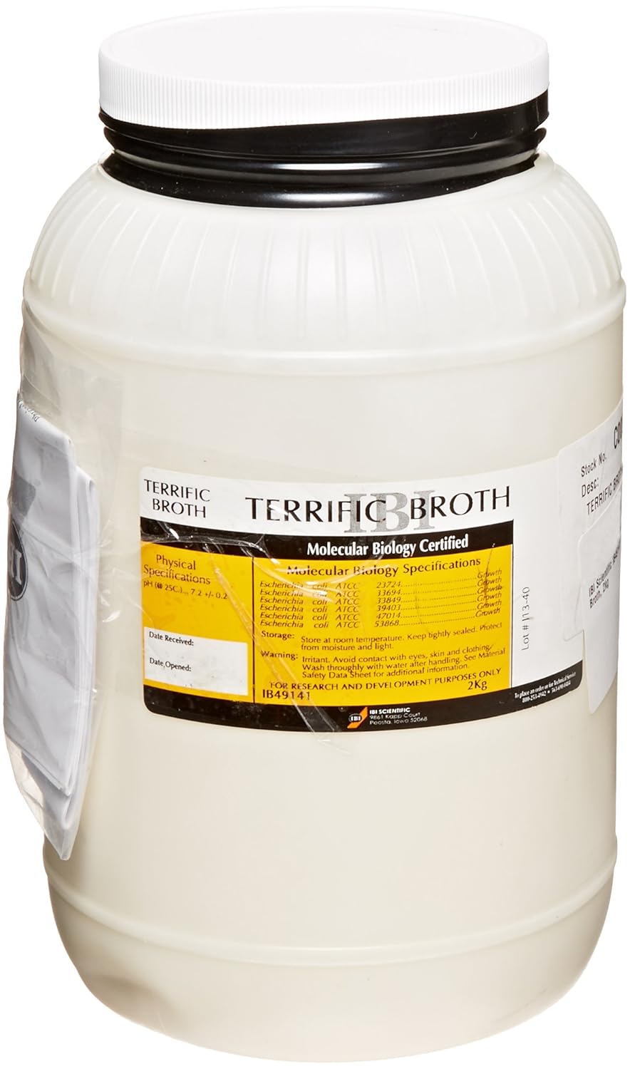 IBI Scientific IB49141 Terrific Broth, 2kg: Chemical Bioreagents ...