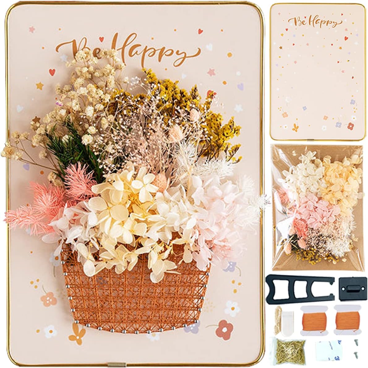 Amazon.com: BAZIMA DIY String Art Kit for Beginner,Flowers String Art ...