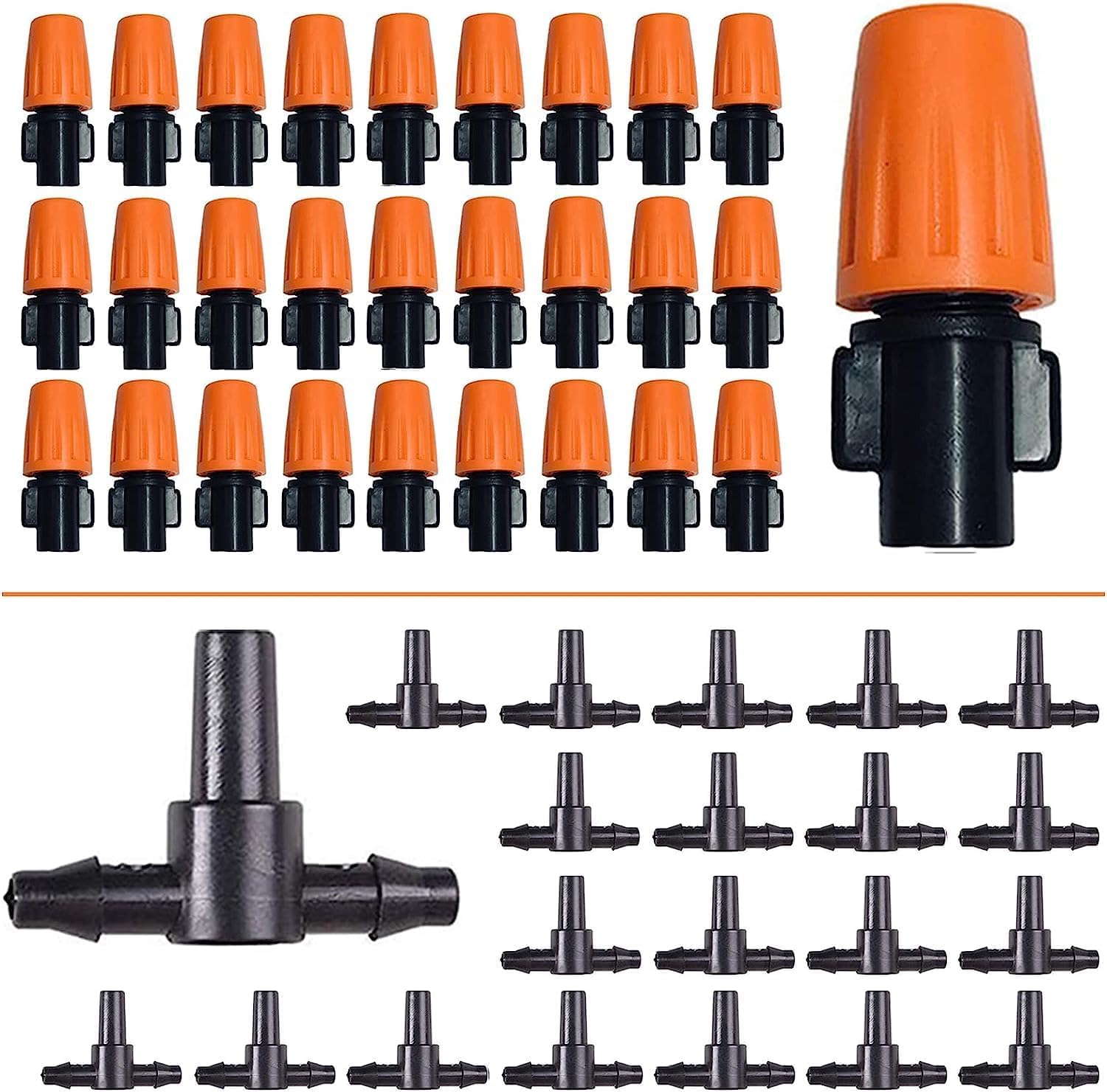 Hydrogarden Micro Spray Adjustable Flow Irrigation Drippers, Garden ...