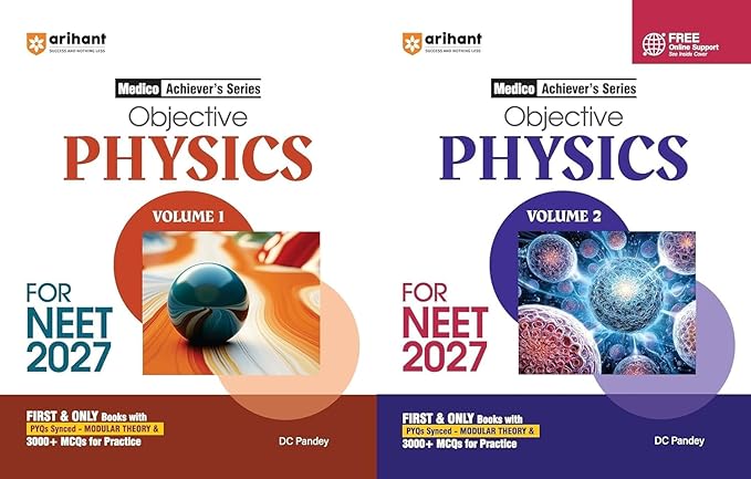 Buy Arihant - NEET Objective Physics - Volume - 1 + Volume - 2 By DC ...