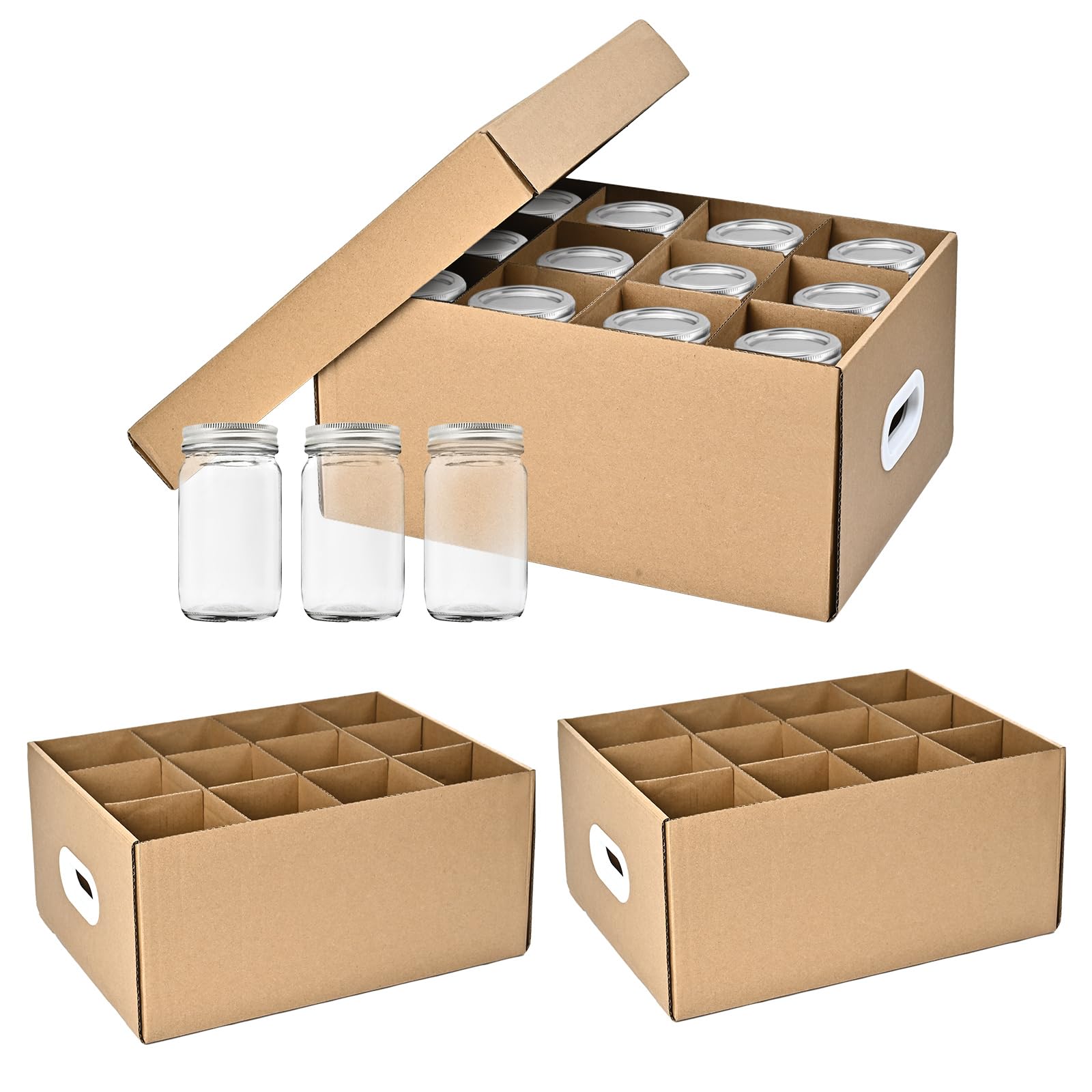Amazon.com: PPXHFV 3 Pcs Canning Jar Storage Boxes,Fits 32 oz Jars ...