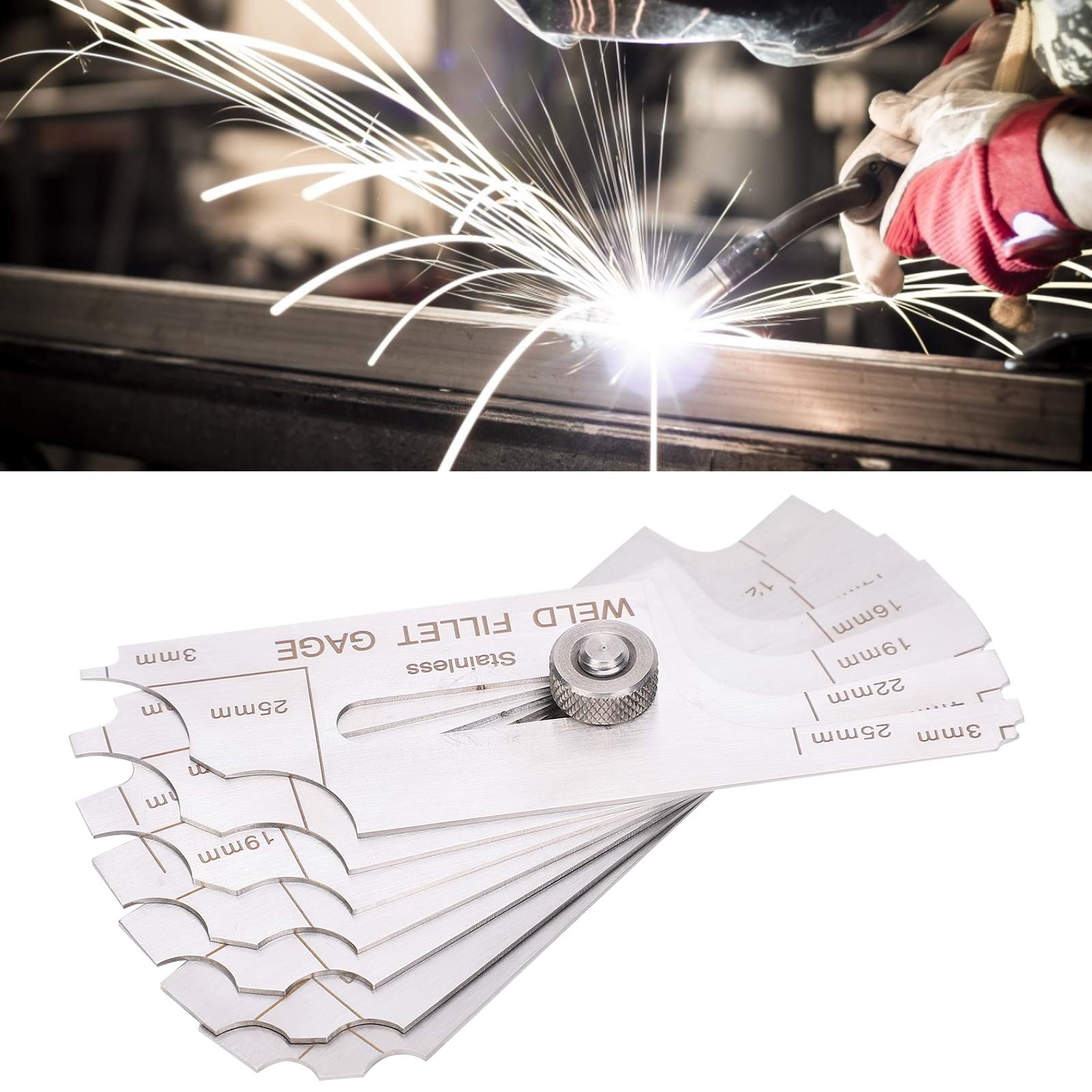 Buy Fafeicy 7 pcs Fillet Weld Set, Bridge Cam Welding Gauge Test Ulnar ...