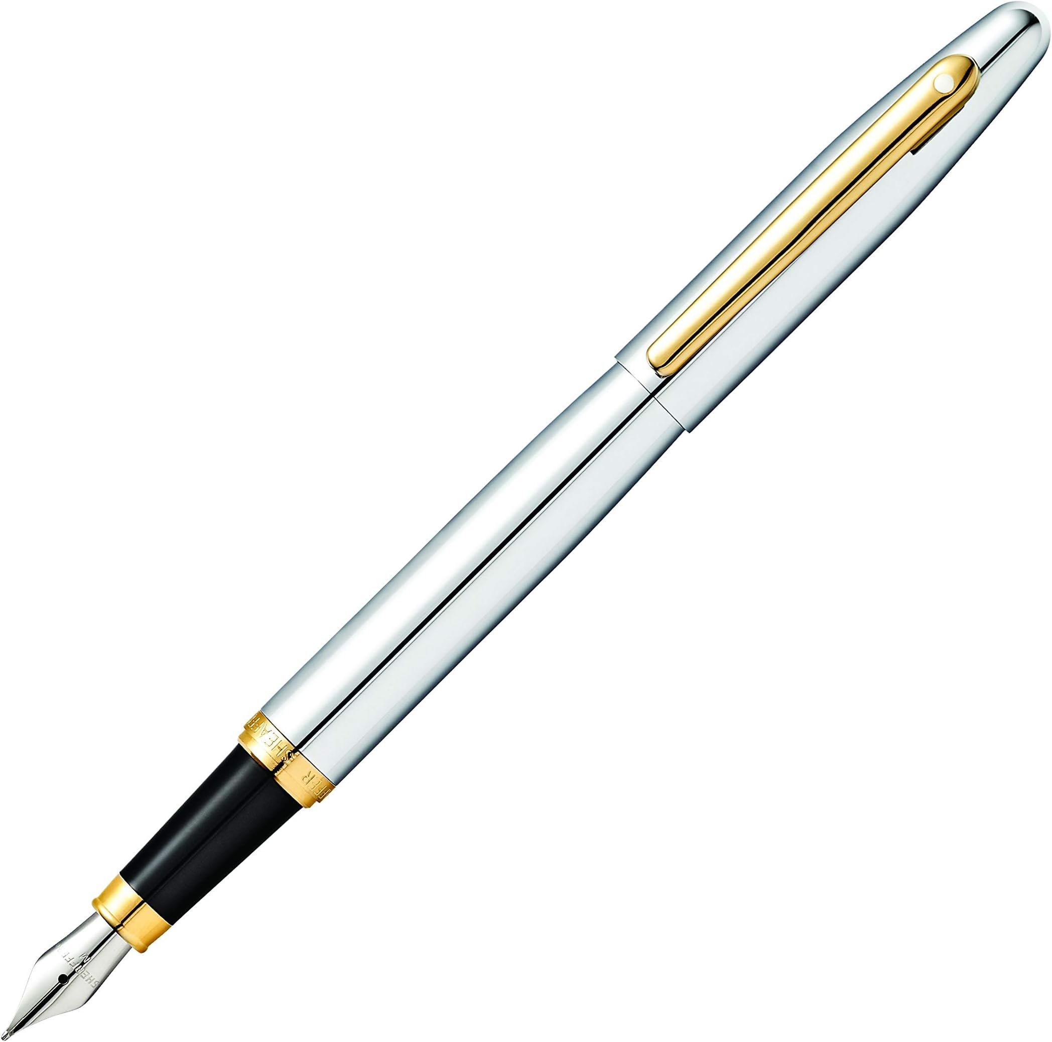 Sheaffer Taranis Sleek Chrome 9444 Work Fountain Pen with Trim : Amazon ...