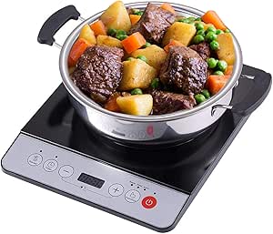 Amazon.com: MIDEA Cookware 1500W Sensor Touch Electric Countertop ...