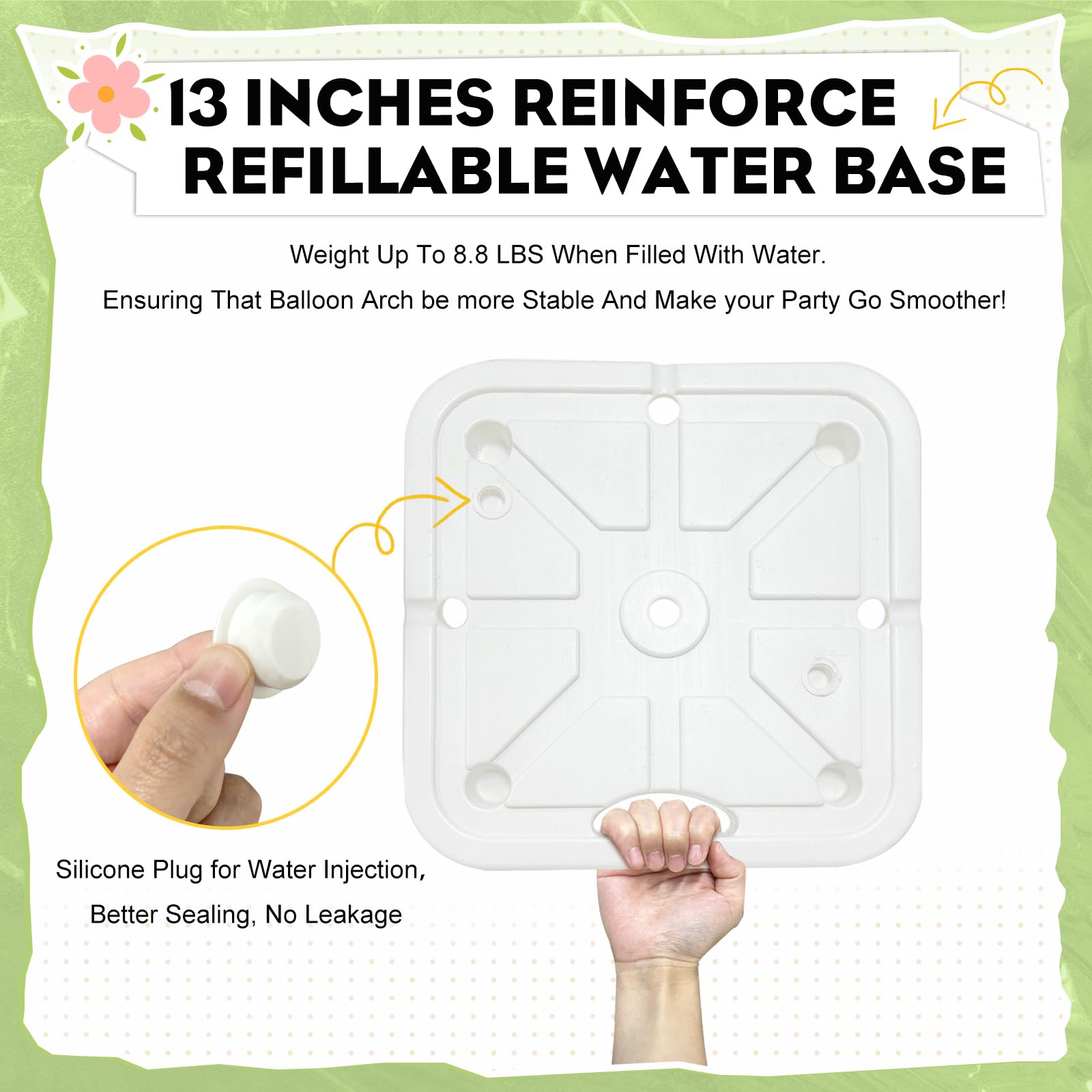 Bazen Balloon Arch Kit 8.2ft & 5ft Free Bending Shape with Independent ...