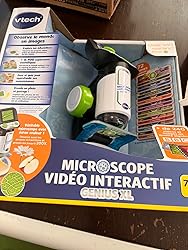 VTech - Genius XL Microscope Vidéo Interactif, avec Écran Couleur ...
