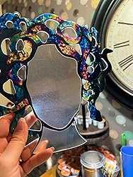 Amazon.com: Stained Glass Medusa Mirror, Mirror Wall Decor, Mirrors for ...
