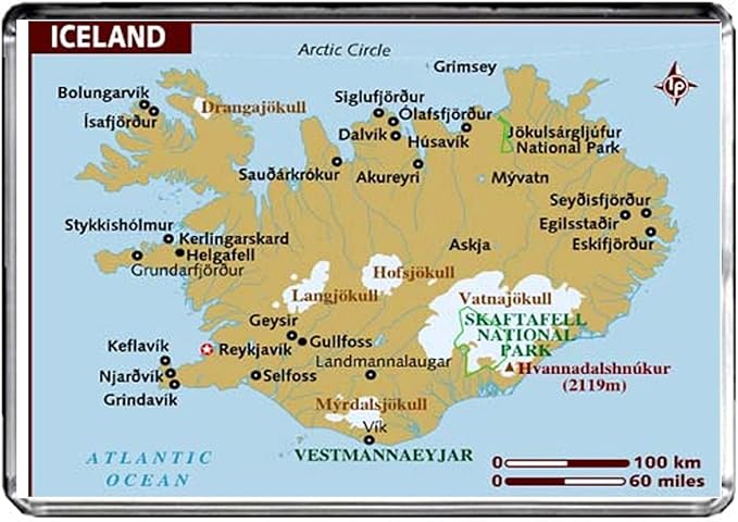 ICELAND MAP REFRIDGERATOR MAGNET : Amazon.co.uk: Home & Kitchen
