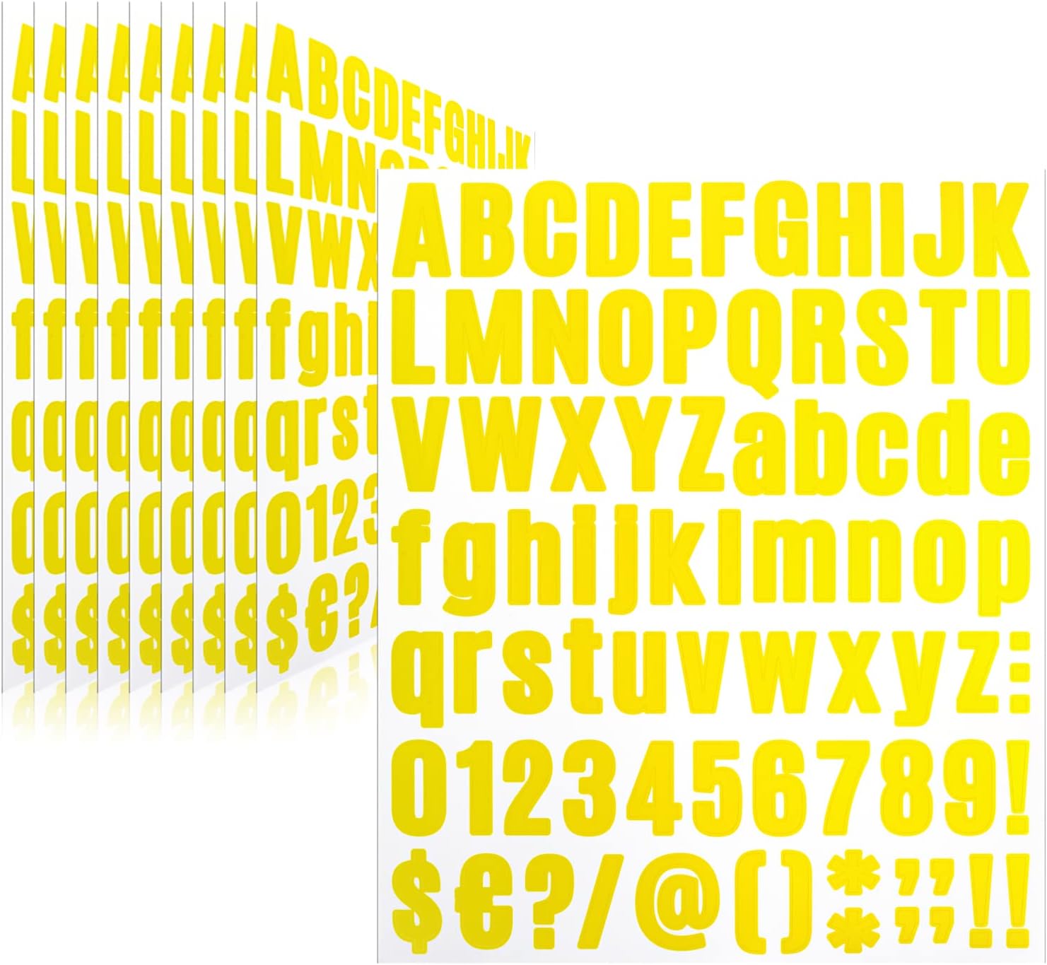 Amazon.com : Stick on Vinyl Lettering, Numbers, Self Adhesive LETTERS ...