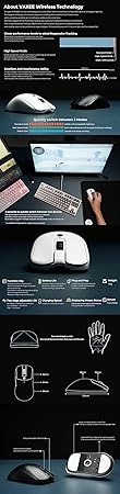 Mouse Gamer Vaxee Xe Wireless Laranja 76g | Amazon.com.br