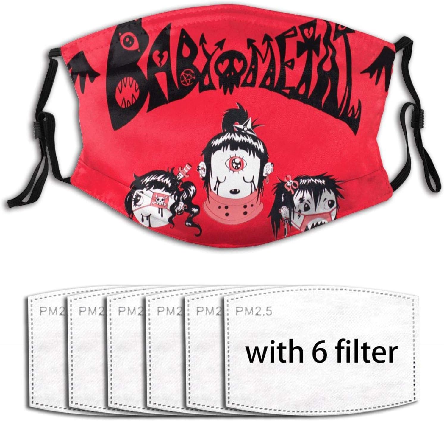Babymetal Face Mask Outdoor Reusable Mask Mens & Women's Washable Mask ...