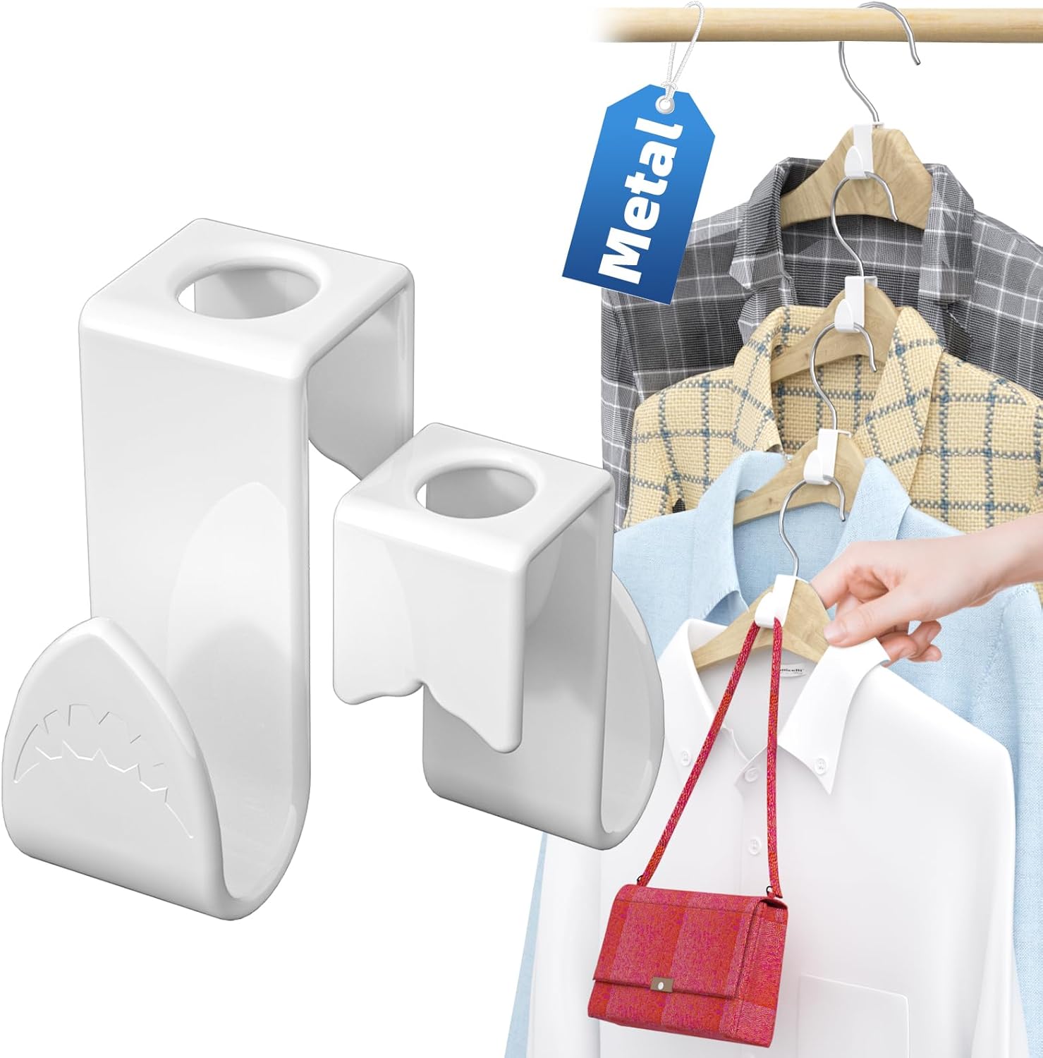 Amazon.com: EastLink 18 Pcs Space Saving Hanger Connector Hooks ...