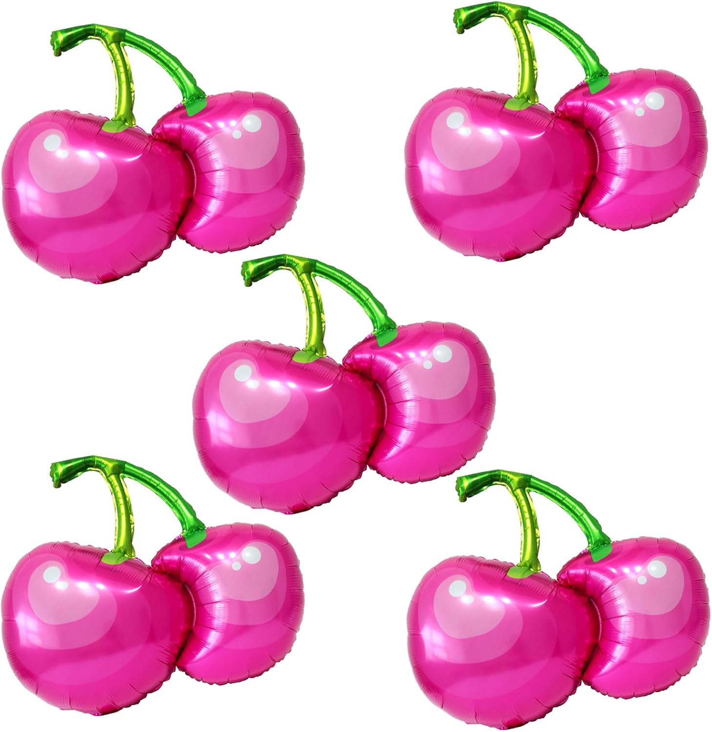 Amazon.com: 5pcs 30inch rose red cherry balloons for cheryy theme ...