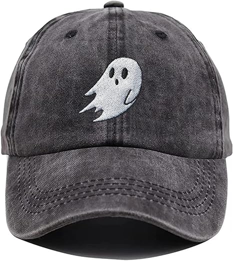 Halloween Cute Ghost Baseball Cap Hats for Men Women Cool Emo Gothic ...