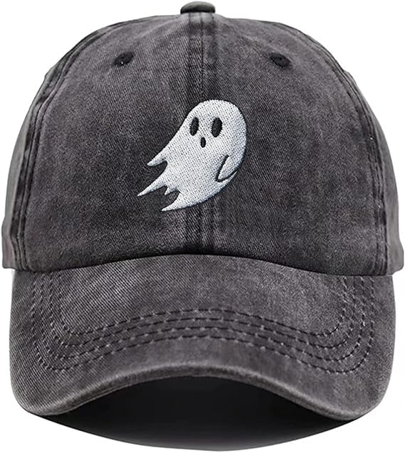 Halloween Cute Ghost Baseball Cap Hats for Men Women Cool Emo Gothic ...