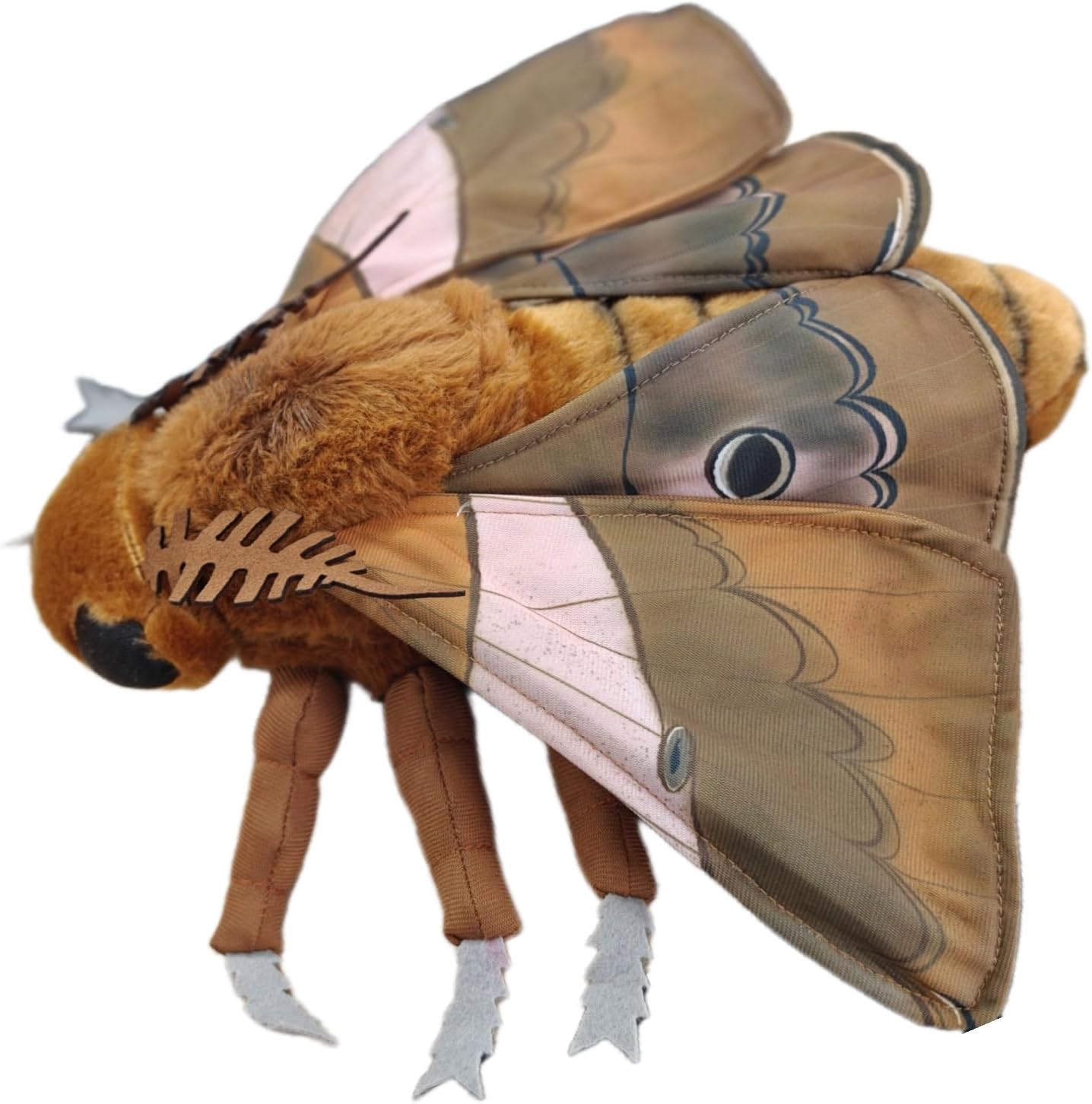 Amazon.com: FRANKIEZHOU Realistic Ginkgo Moth Plush Animal - Brown 15 ...