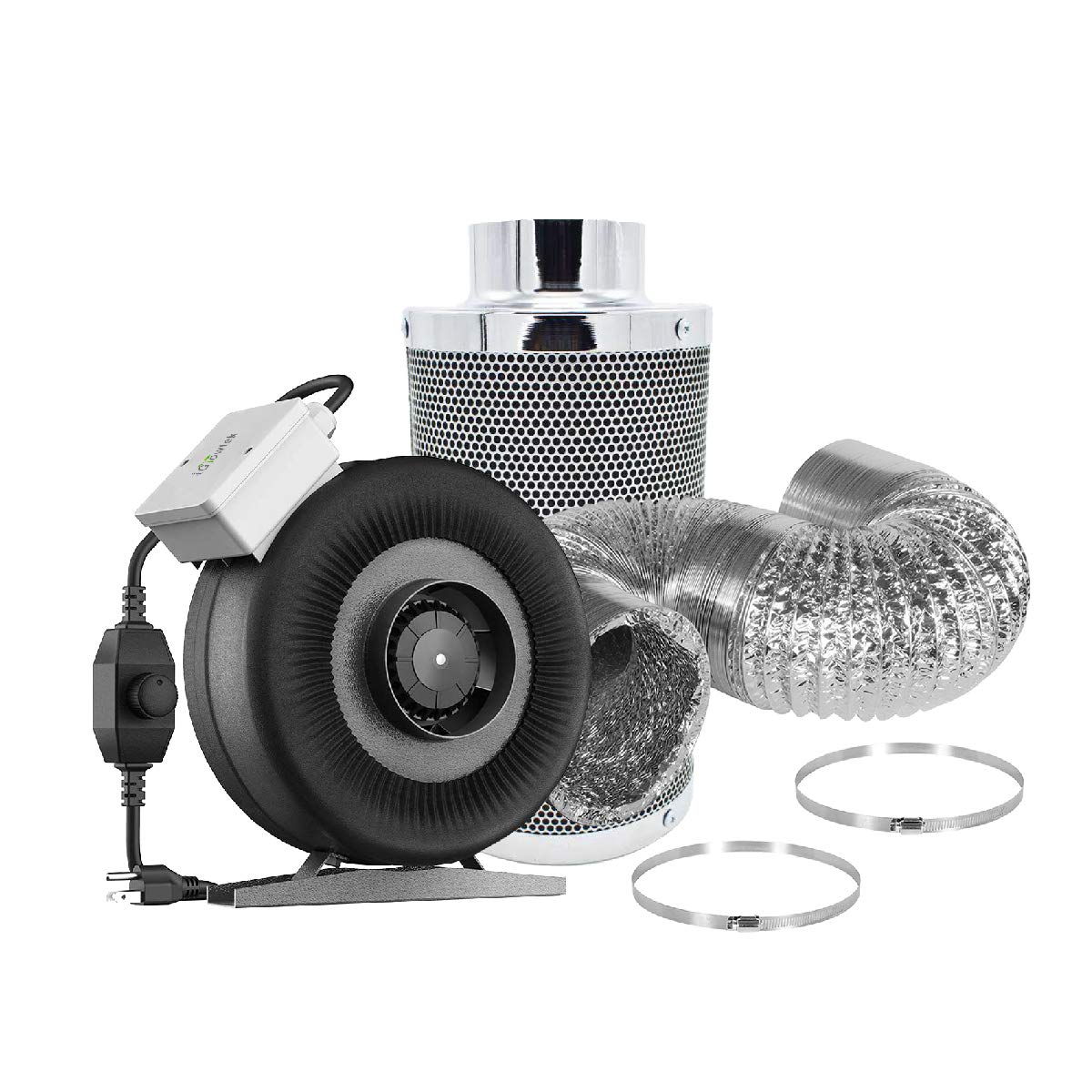 Buy iGrowtek 4 Inch Air Filtration Kit: Powerful 4 Inch 68W 203 CFM ...