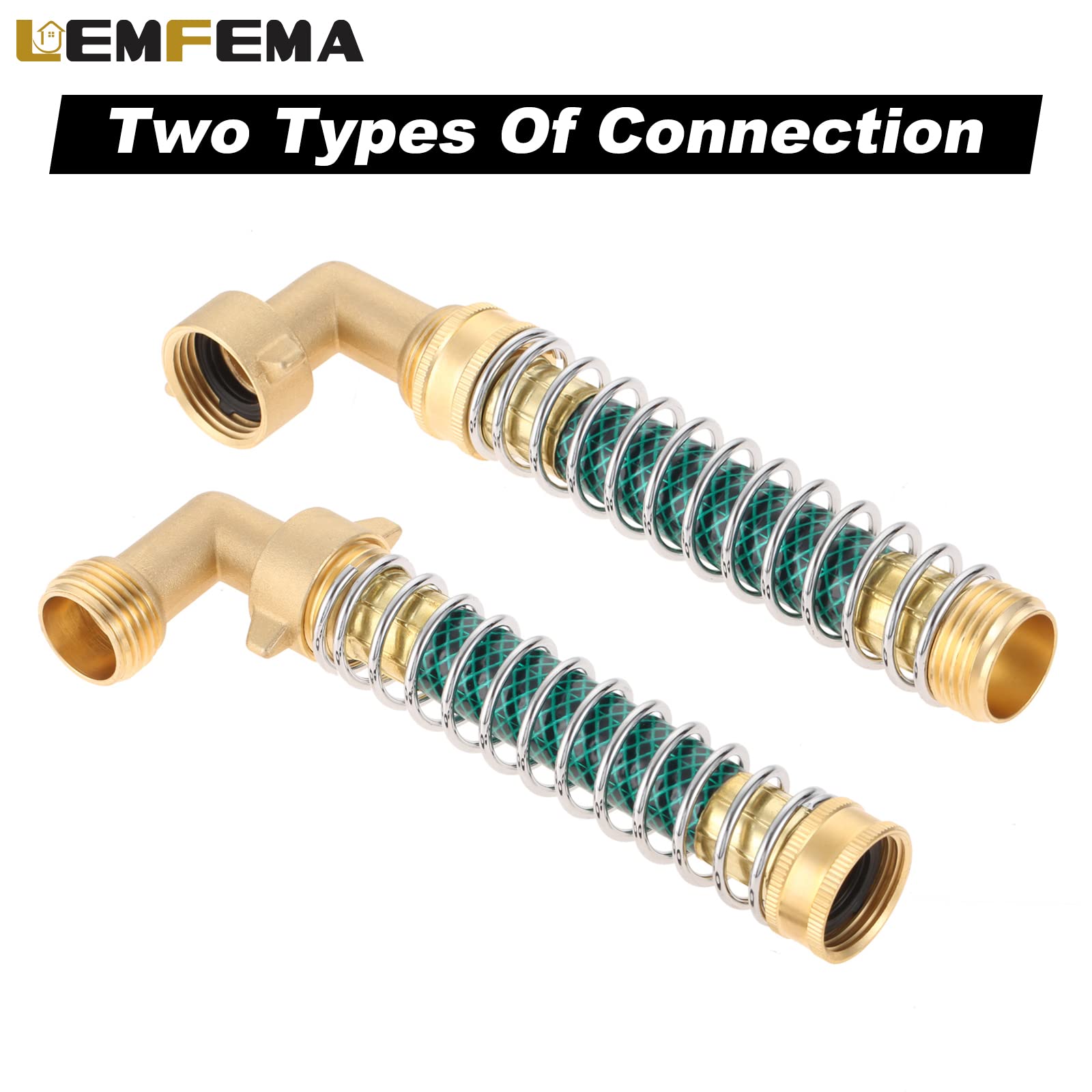 Snapklik.com : Lemfema Garden Hose 90 Degree Solid Brass Hose Elbow ...