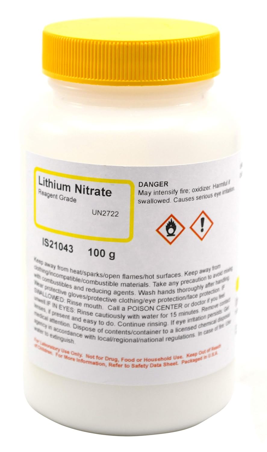 100g Lithium Nitrate - Reagent-Grade Chemical Nepal | Ubuy
