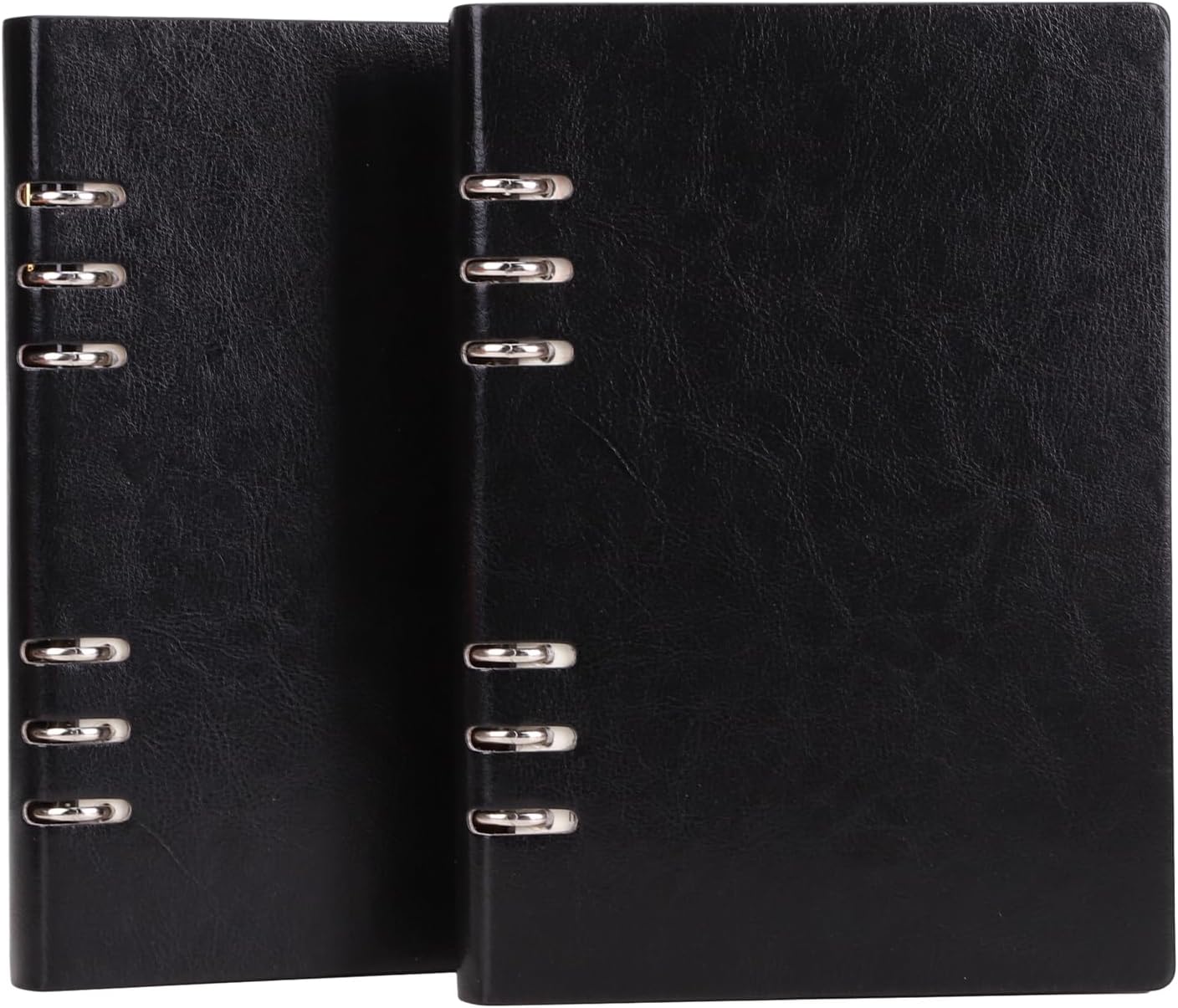 Amazon.com : PIRFOEVA 2 Pack 6 Ring Binder Refillable PU Leather ...