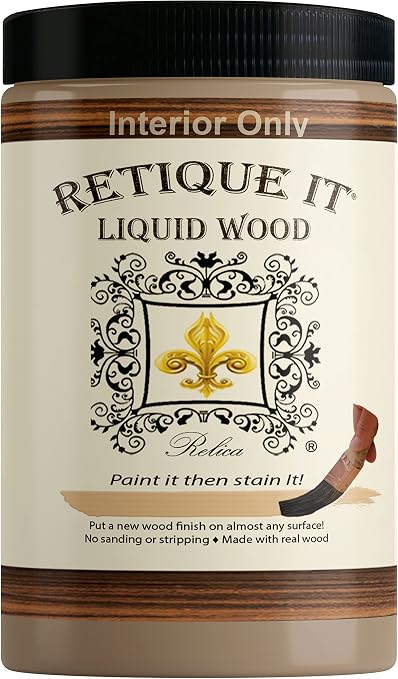 Retique It Liquid Wood Quart - Stainable Wood Fiber Paint Puts a Fresh ...