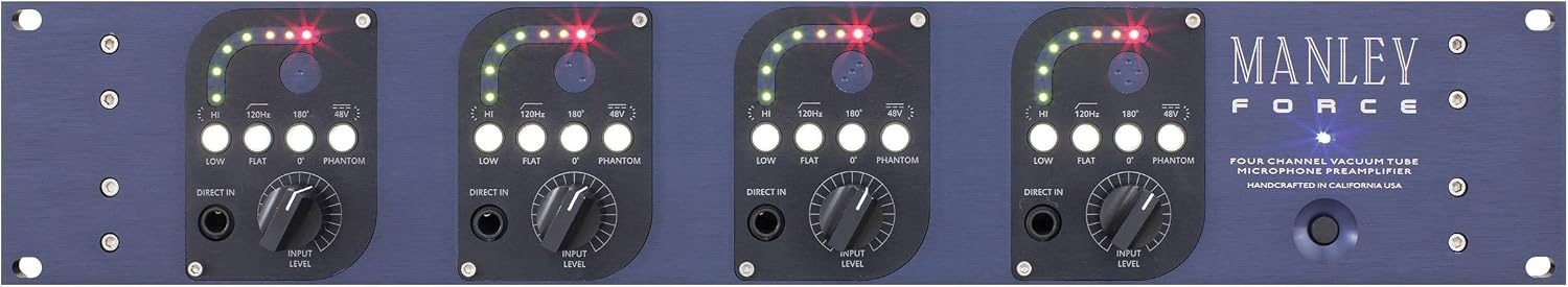 Amazon.com: Manley Labs Force 4-Channel Vacuum Tube Microphone ...