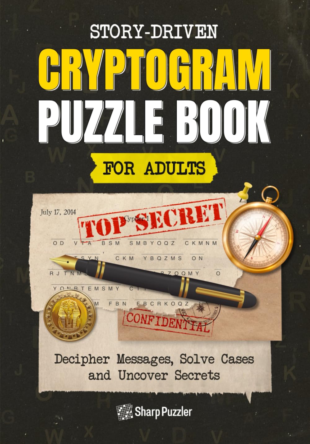 Amazon.com: Cryptogram Puzzle Book for Adults: Story-Driven Activity ...