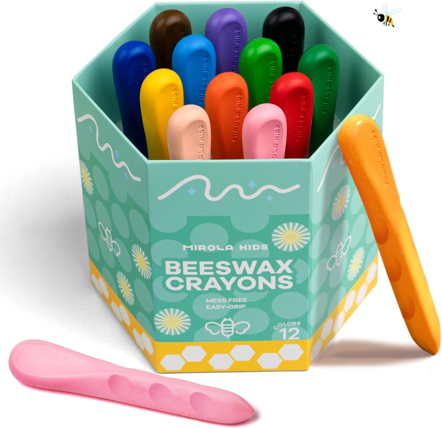 Amazon.com: Honeysticks Jumbo Crayons (8 Pack) - 100% Pure Beeswax ...