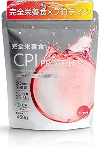 Amazon | ALLUP CPI プロテイン 完全栄養食 アップル 450g 30種の栄養素 コラーゲンペプチド クリア protein 置き換え ファスティング | ALLUP | ソイ ...