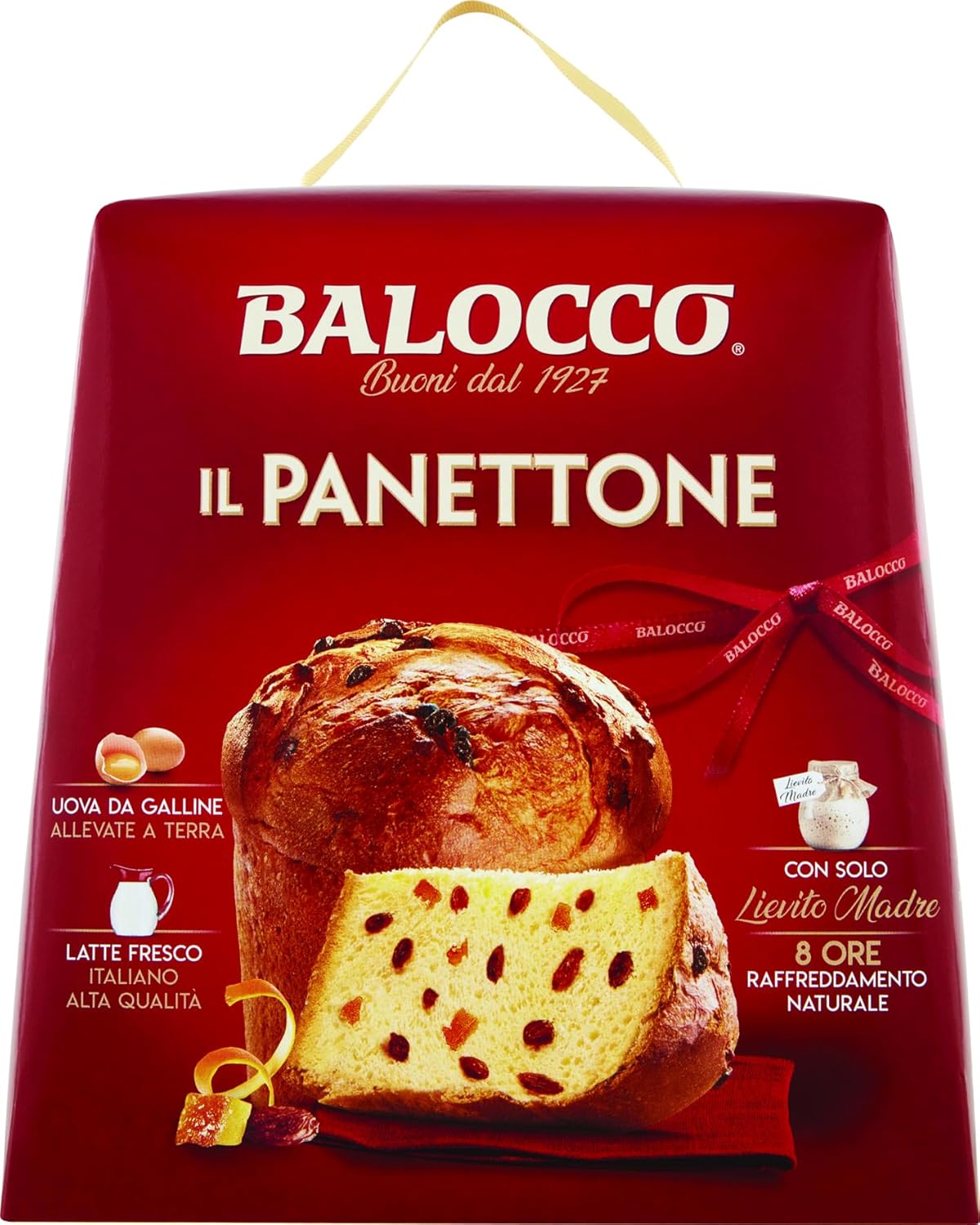 Amazon.com: Balocco Panettone Classico Cake, 35.2 Pound : Grocery ...